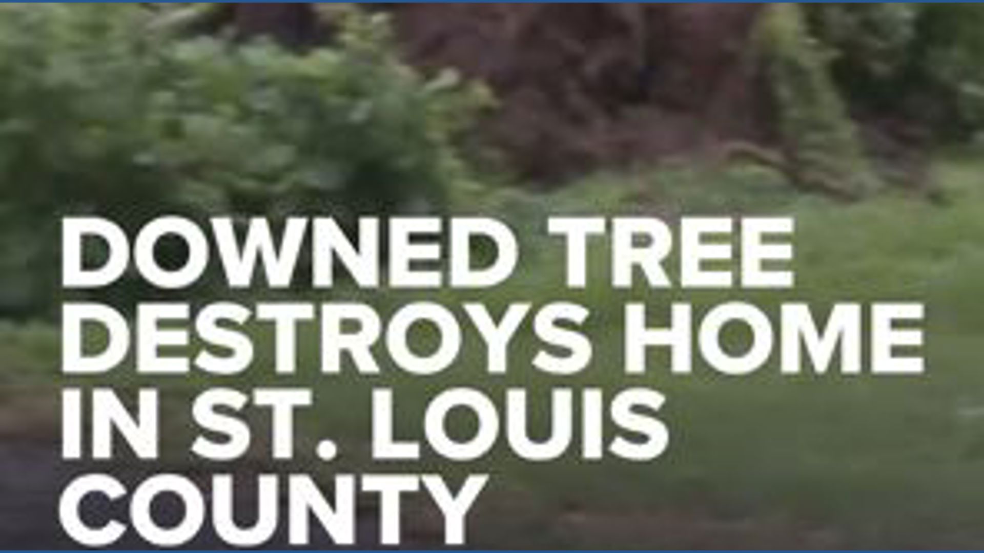 Tree falls on home in St. Louis County | ksdk.com
