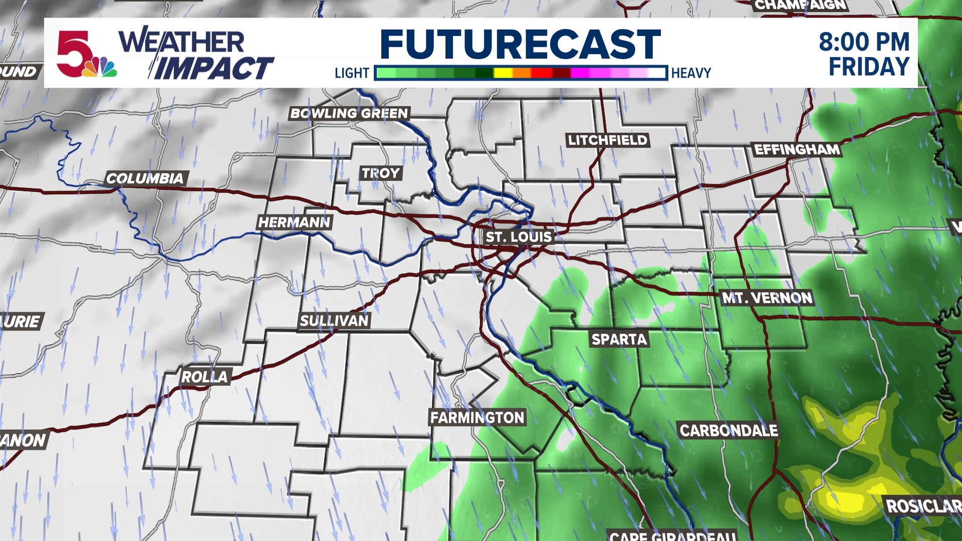 St. Louis forecast: Cooler weather, rain chances this week | ksdk.com