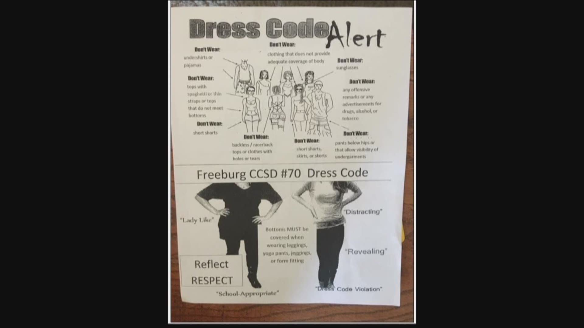 Dress code flyer causes stir on social media | ksdk.com