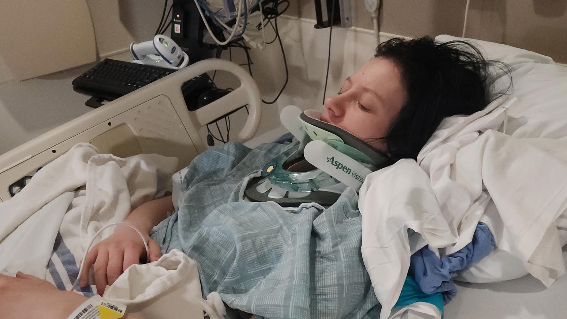 She was struck by a car and caught it on camera. Now she demands ...