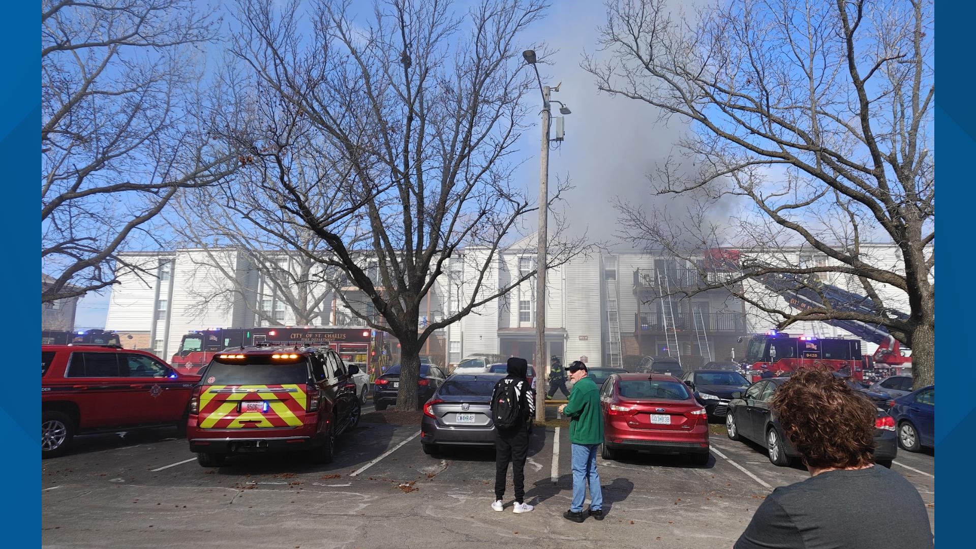 St. Charles fire injuries resident, firefighter | ksdk.com