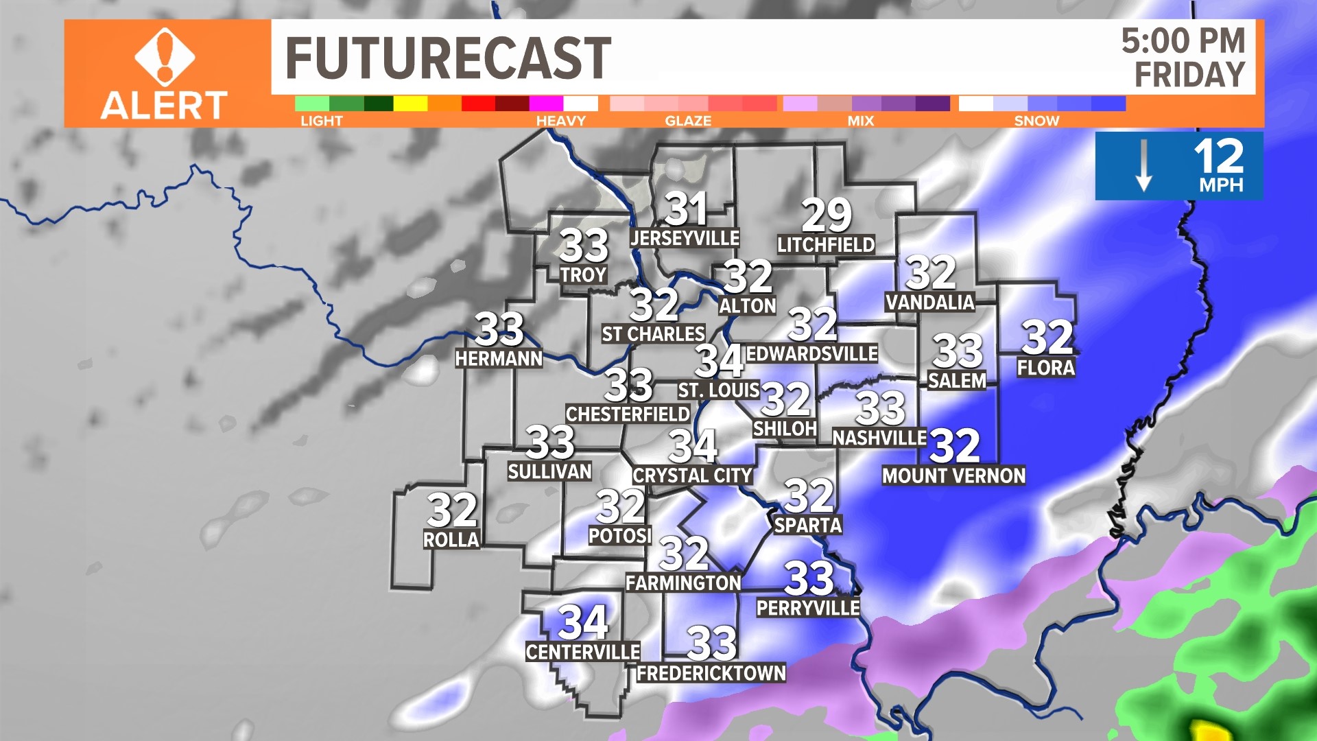 St. Louis forecast: Wet snow returns Friday | ksdk.com