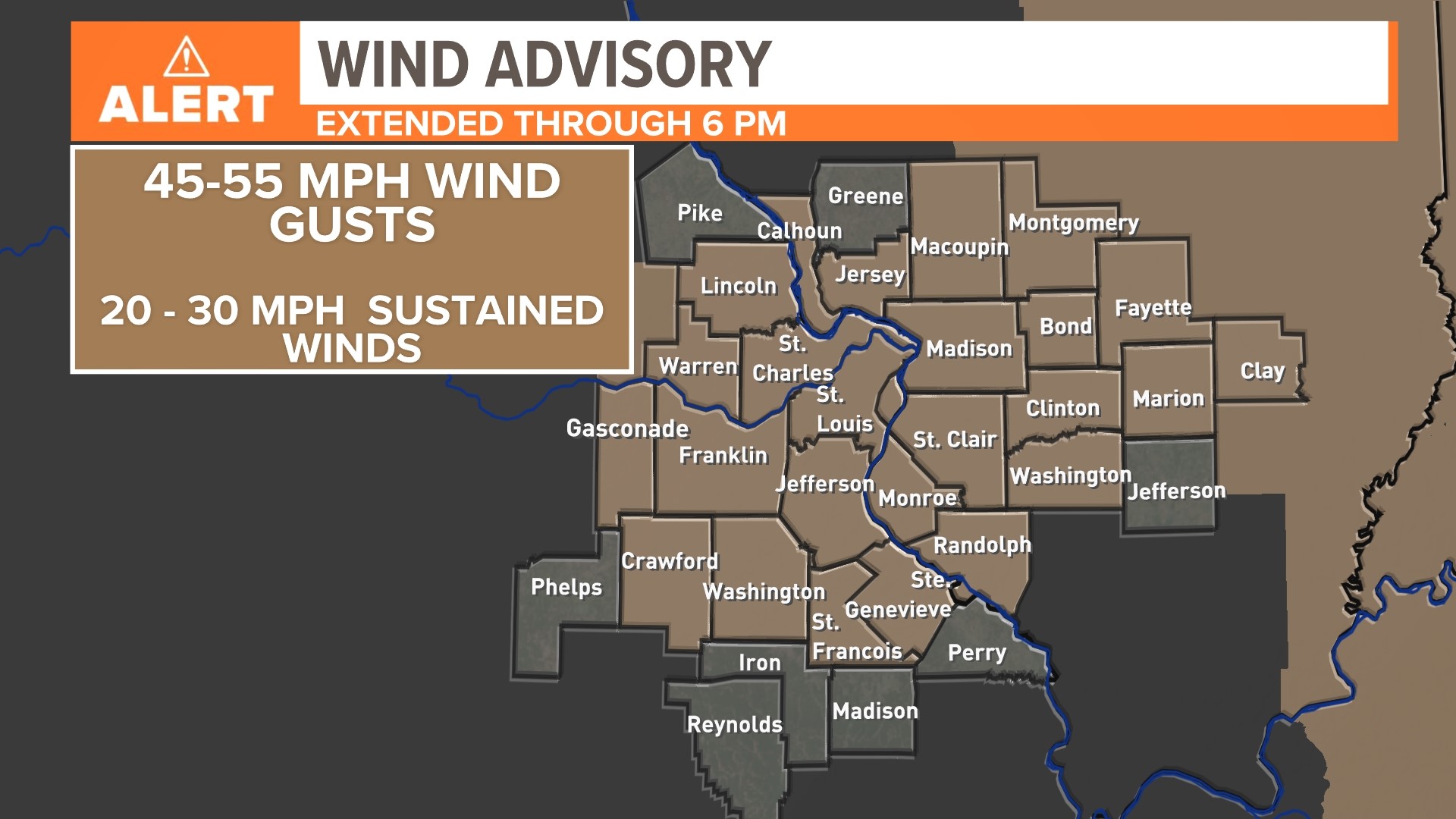 St. Louis Weather Alert: Isolated storms, strong winds Monday | ksdk.com