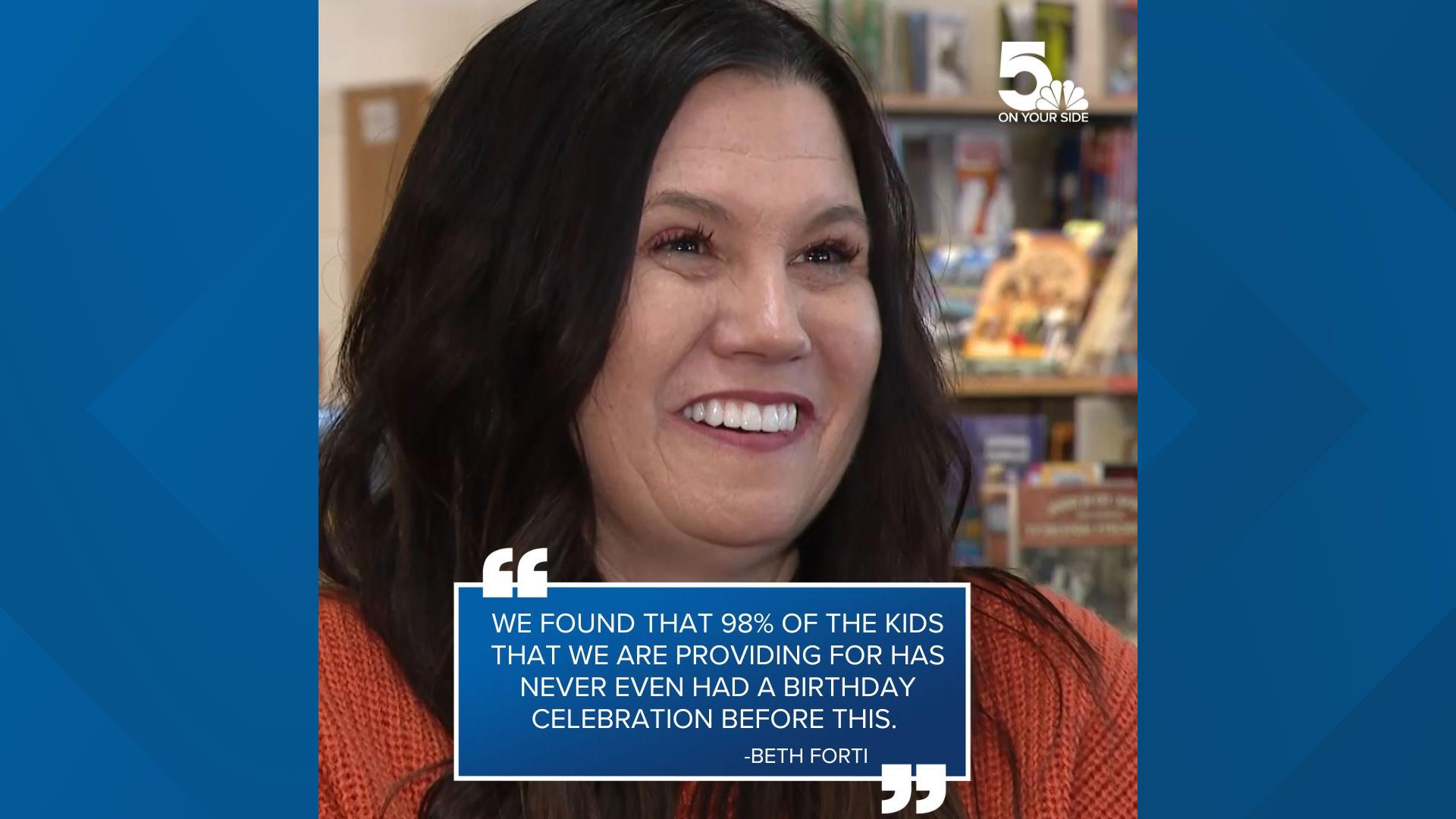 Beth Forti brings smiles to underprivileged children with birthday ...