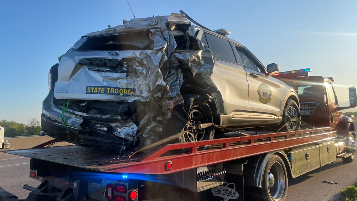 MSHP troopers, Glendale officer injured after semi hits vehicles | ksdk.com