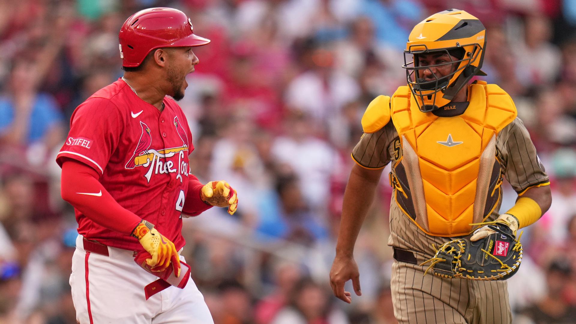 Cardinals blank Padres 3-0; benches clear after Contreras hit by pitch ...