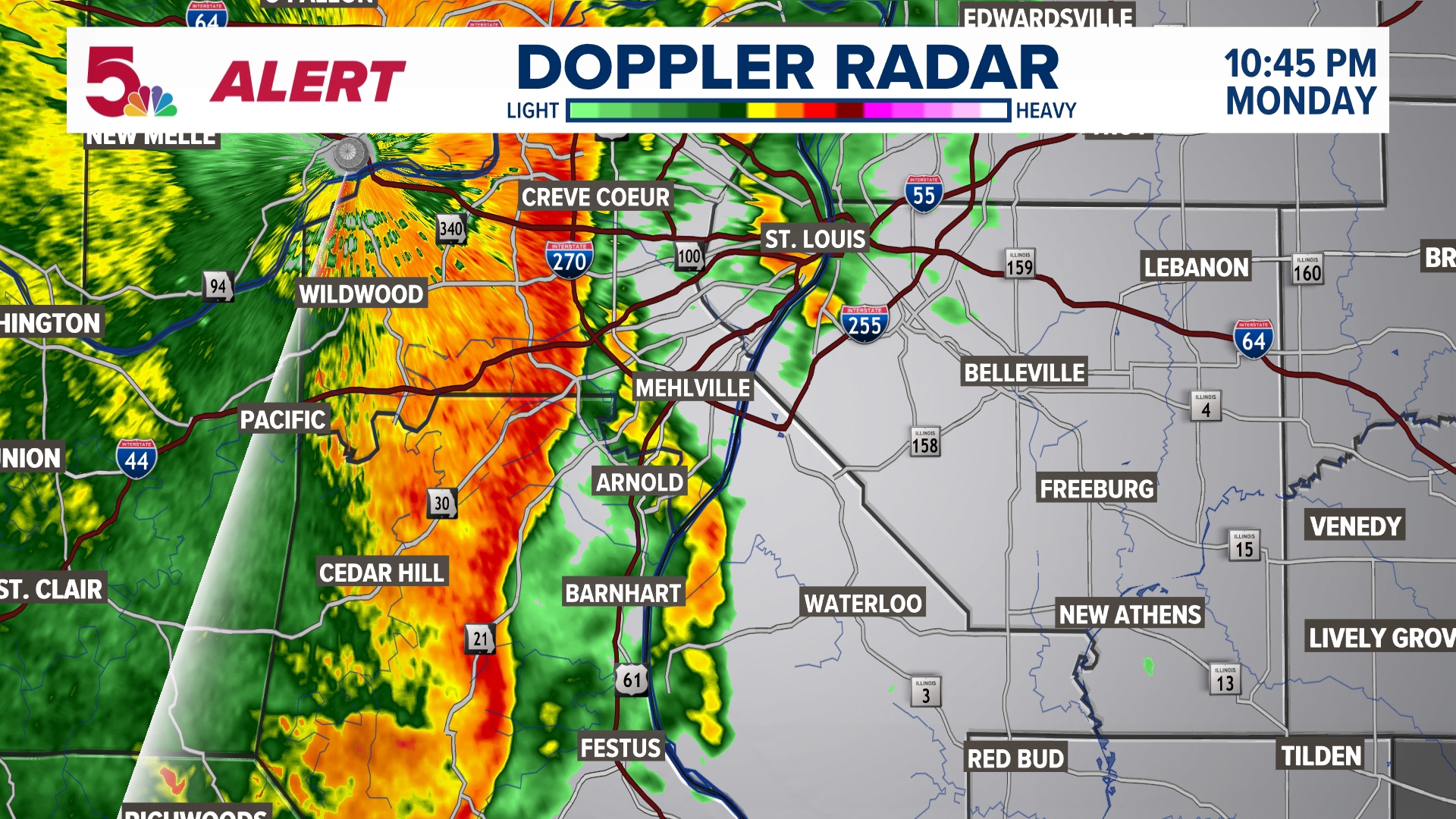 Tornado Warning expires for Lincoln, St. Charles counties after brief spin-up | ksdk.com