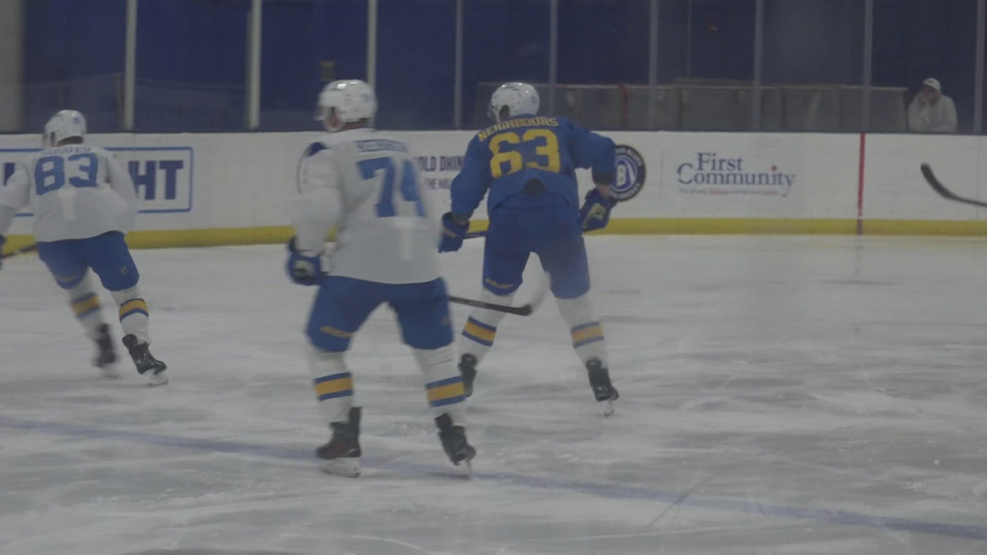 St. Louis Blues' Jake Neighbours back on the ice | ksdk.com