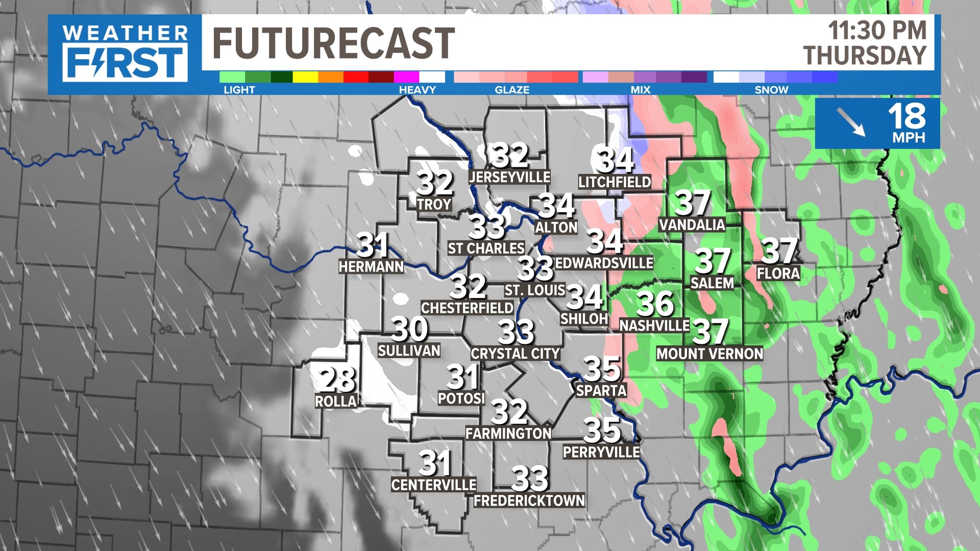 St. Louis weather forecast: Rain, snow | ksdk.com