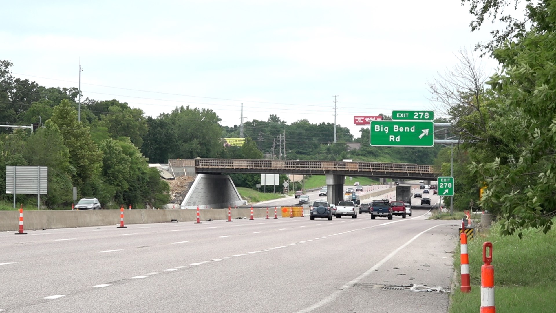 Big Bend bridge over I-44 in Kirkwood to reopen Monday | ksdk.com