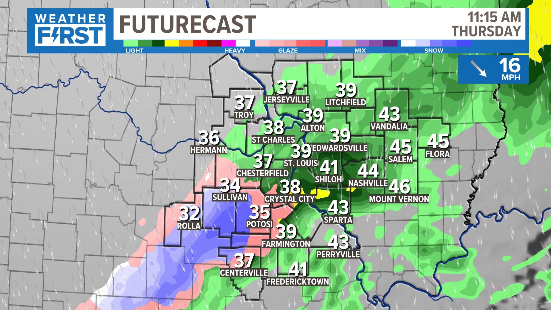 St. Louis weather forecast: Rain, snow | ksdk.com