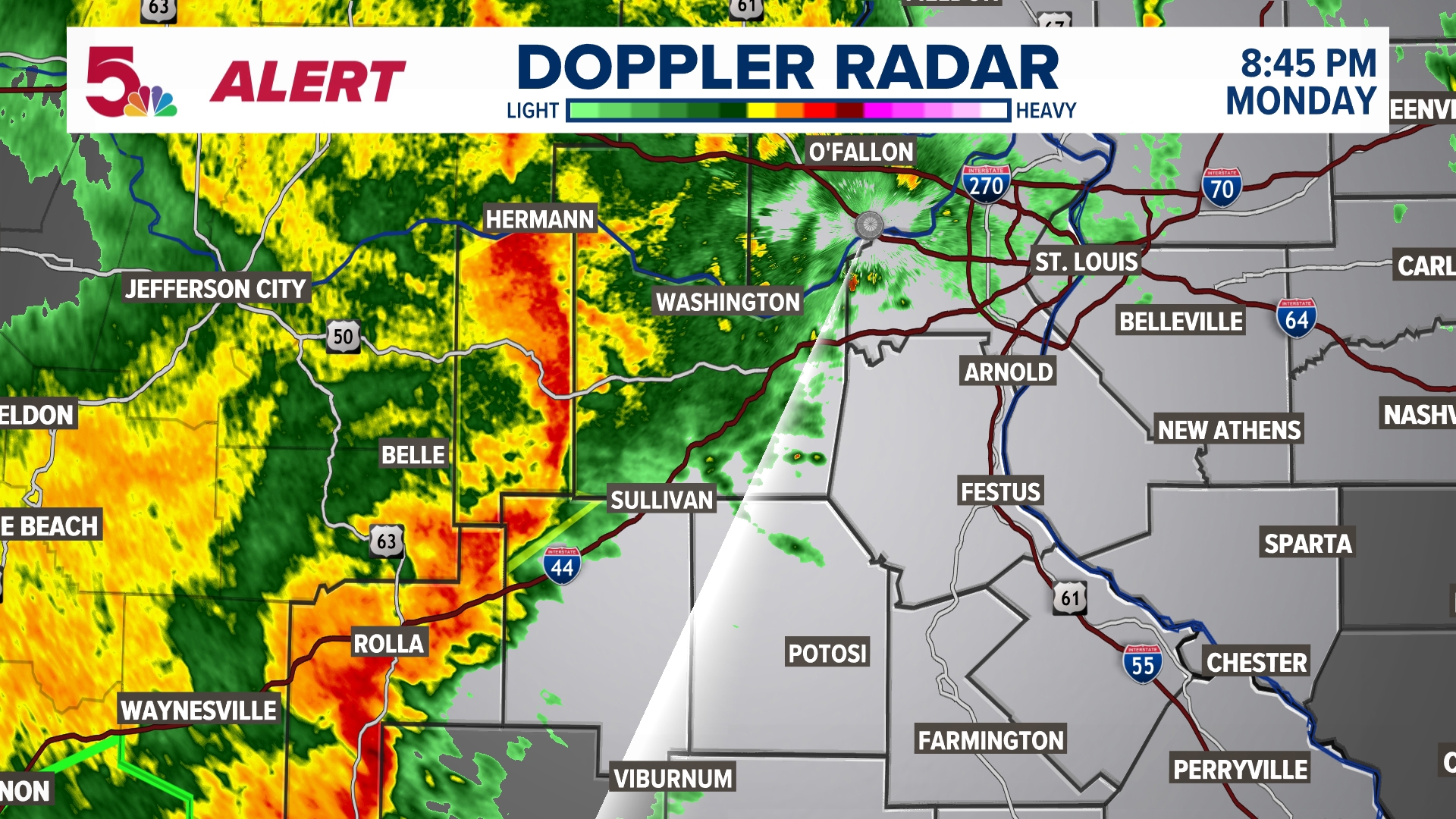 St. Louis forecast: Heavy rain causes flash flooding Tuesday | ksdk.com