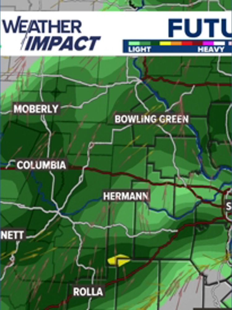 Weather Impact Alert: Heavy rain settles into the region tonight | ksdk.com