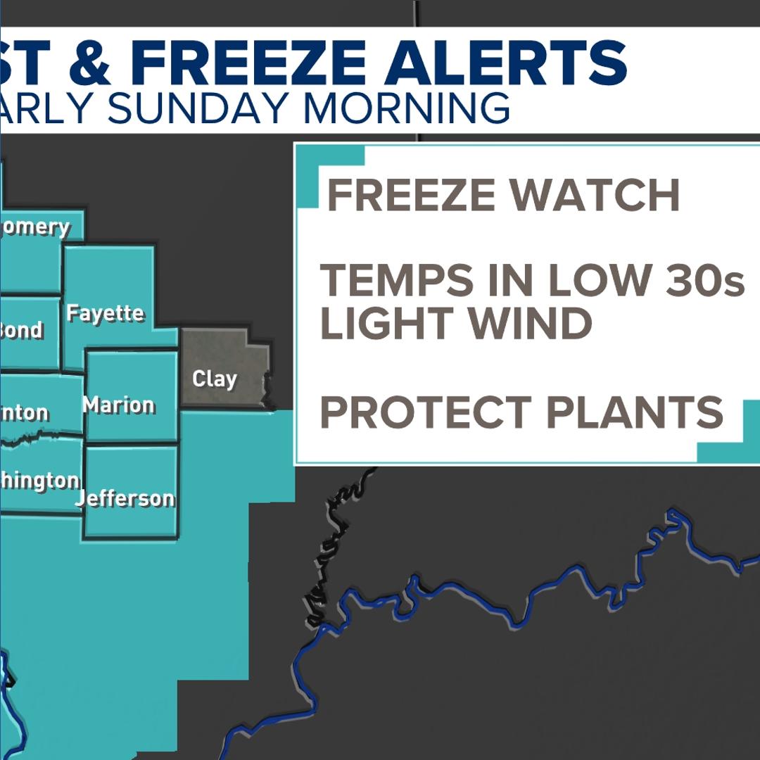 Freeze watch issued for St. Louis region, signaling plants are in ...