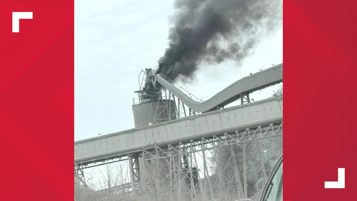 Firetrucks trapped at scene of fire at Holcim cement plant for a day ...
