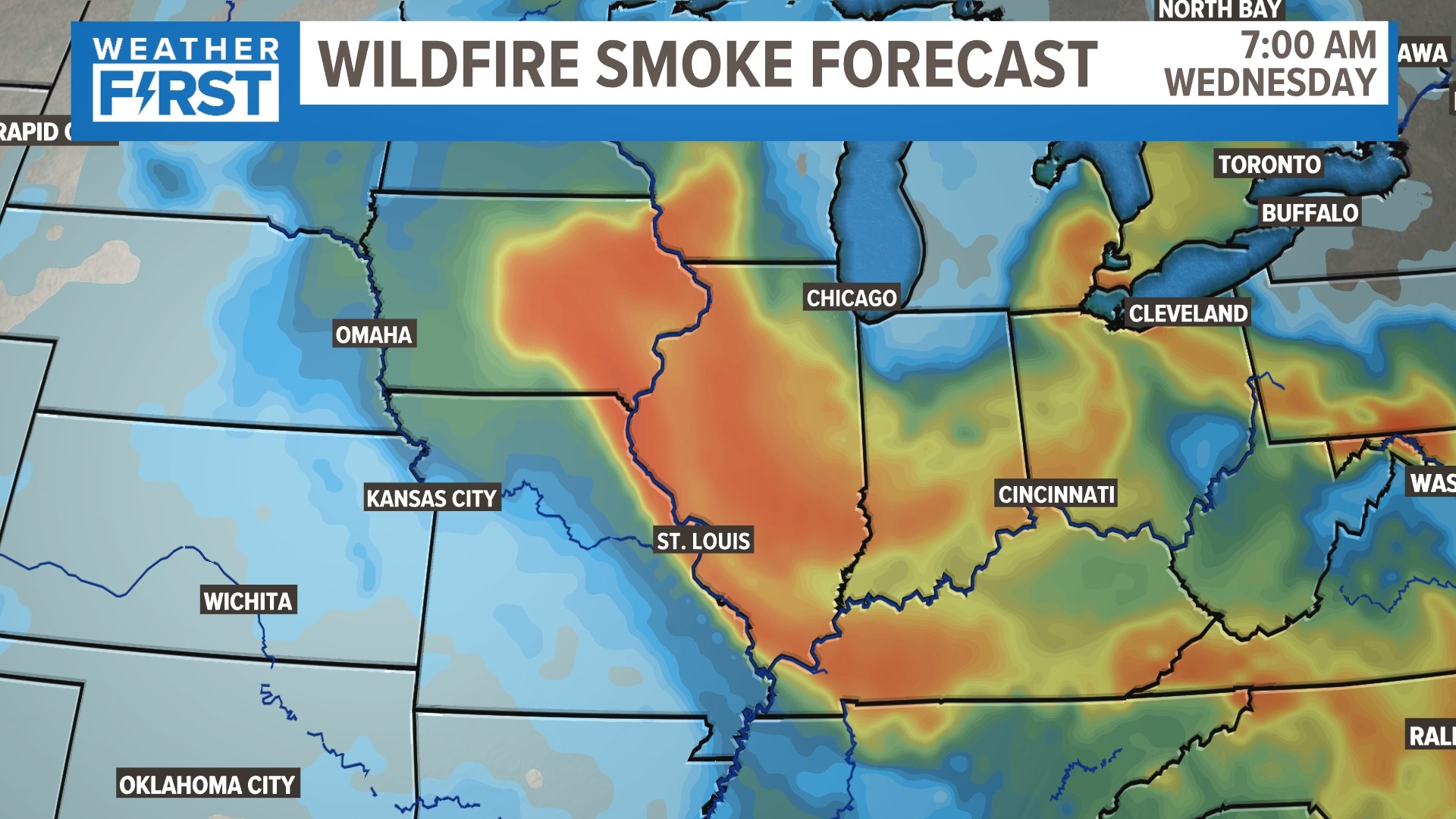 St. Louis wildfire smoke forecast | ksdk.com