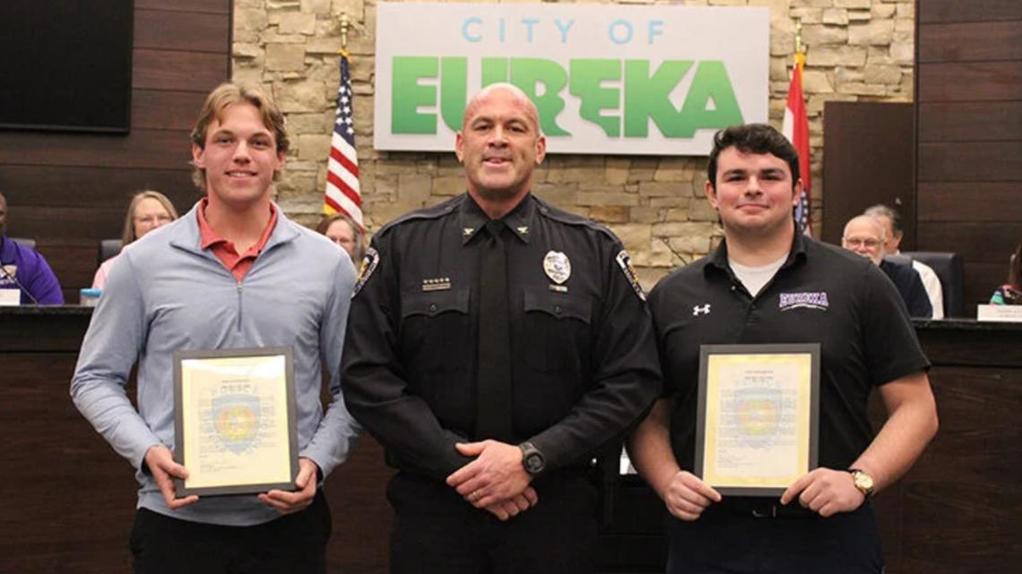 Eureka High students recognized for quick-thinking actions to save ...