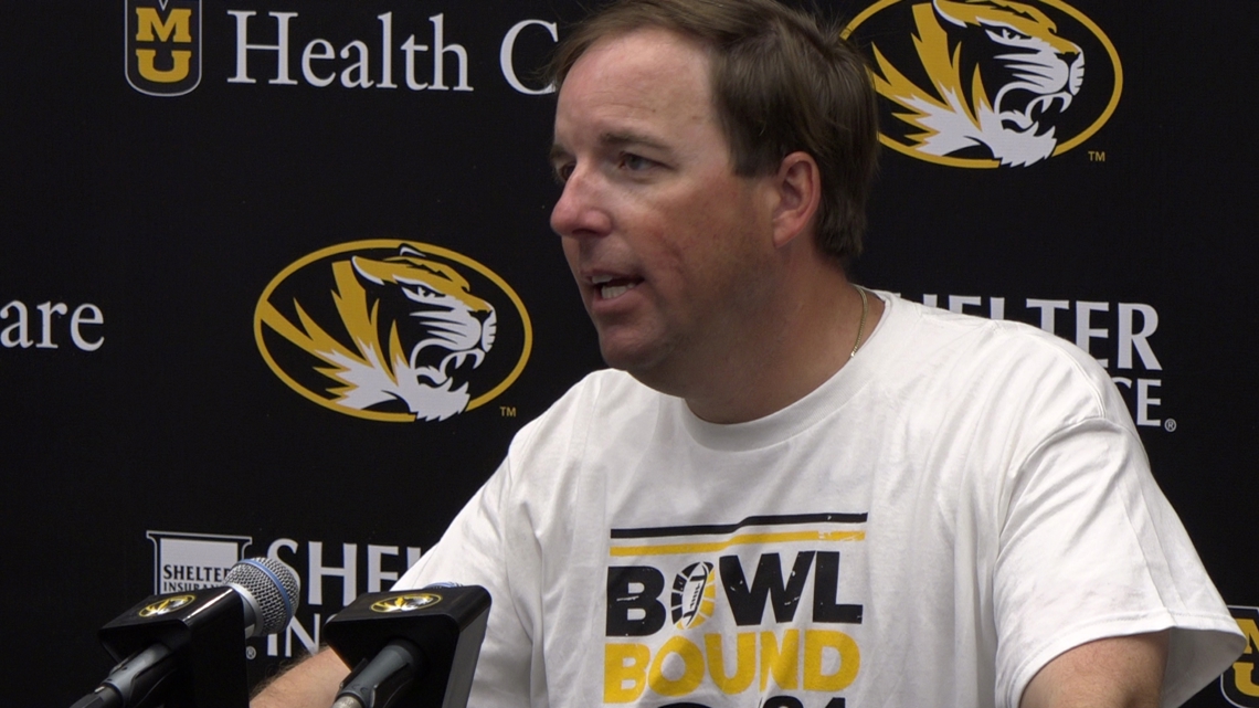 Raw video: Mizzou coach Eli Drinkwitz commends team after homecoming ...