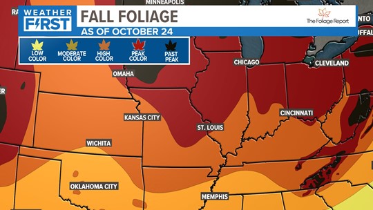 Fall foliage map in the St. Louis area | ksdk.com