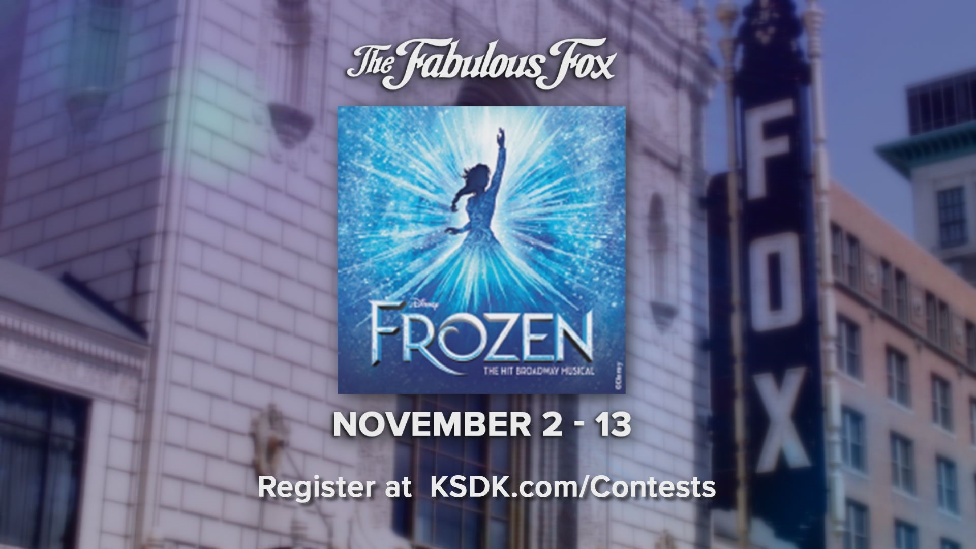 Enter for your chance to win tickets to 'Frozen' at the Fabulous Fox ...