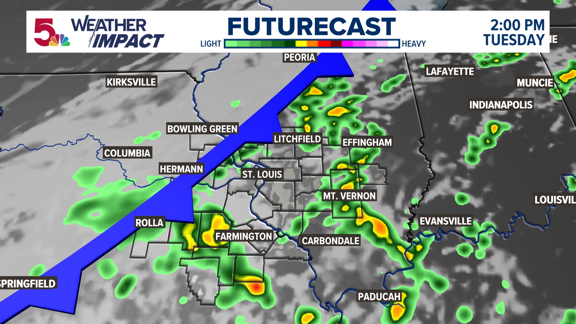 Flooding risk in St. Louis extends into Tuesday, severe storms possible ...