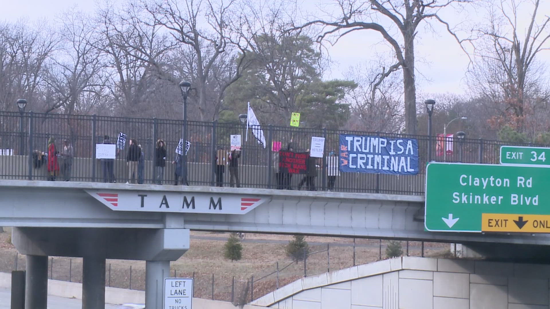St. Louis 'Hands Off Venezuela' I-64 protest calls for Trump’s ...
