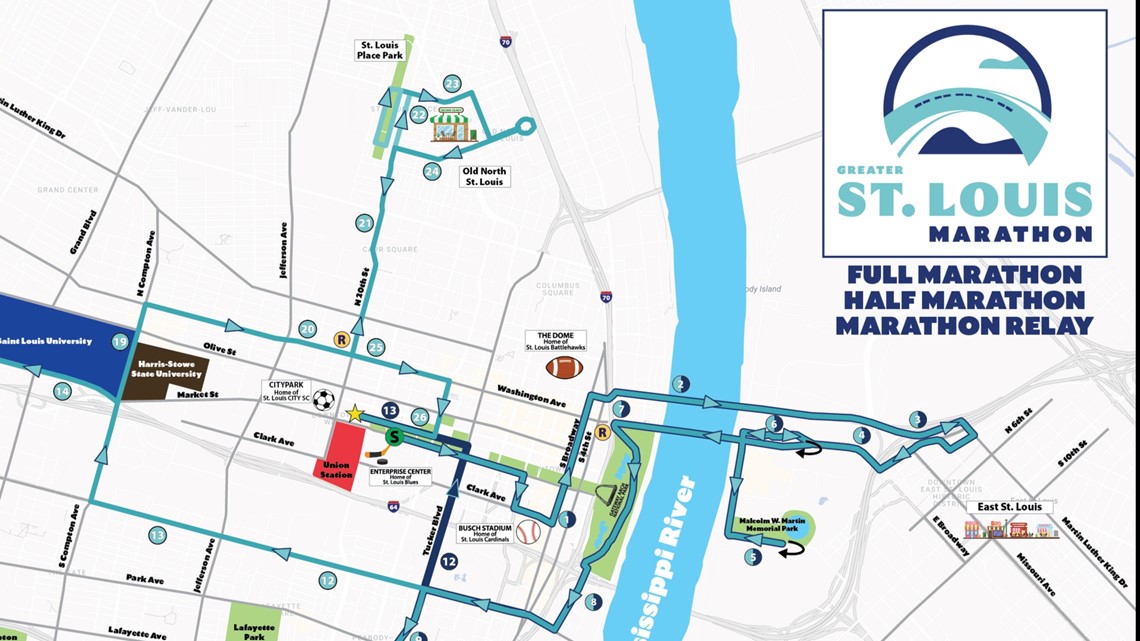 Downtown St. Louis prepares for relocated Greater St. Louis Marathon ...