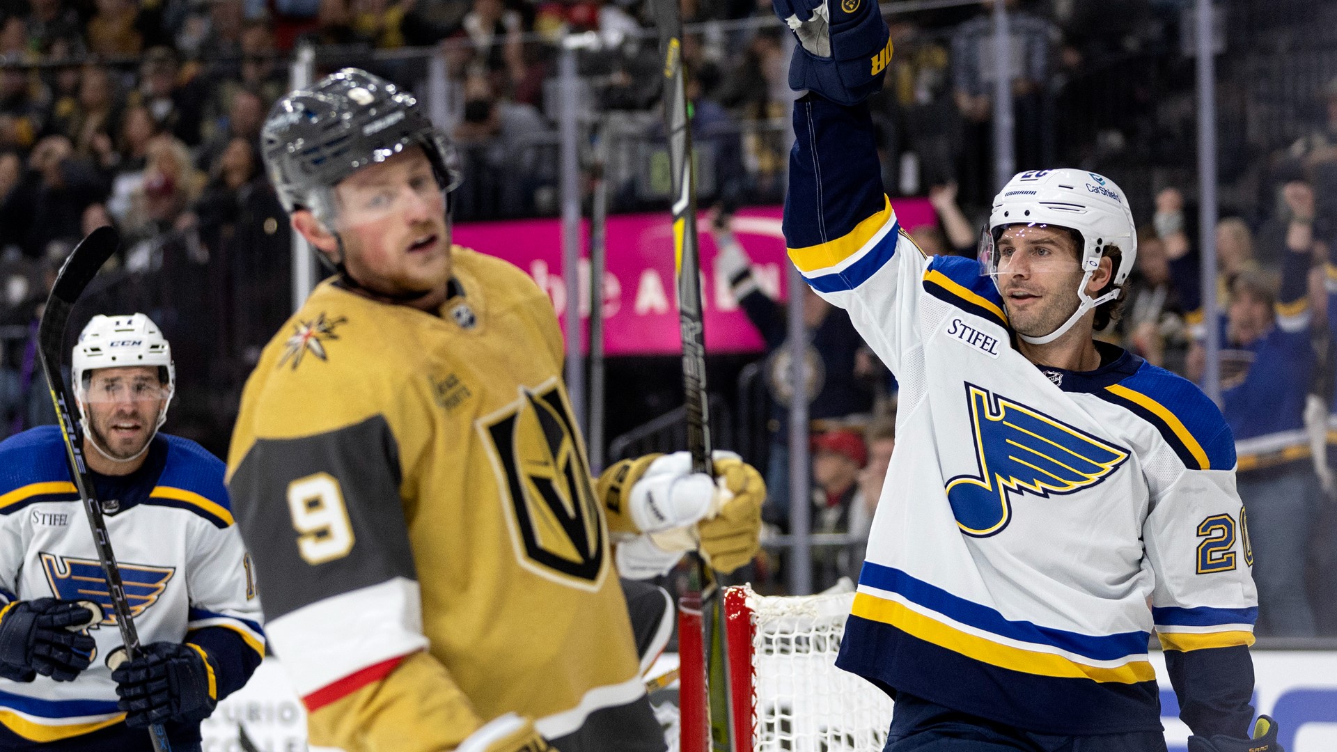 St. Louis Blues win 3-2 versus Golden Knights | ksdk.com
