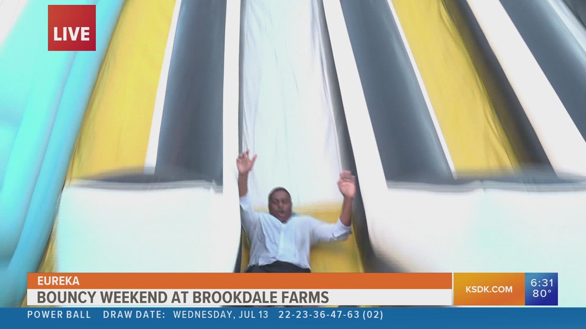 Rhyan Henson takes on bounce house in Eureka | ksdk.com