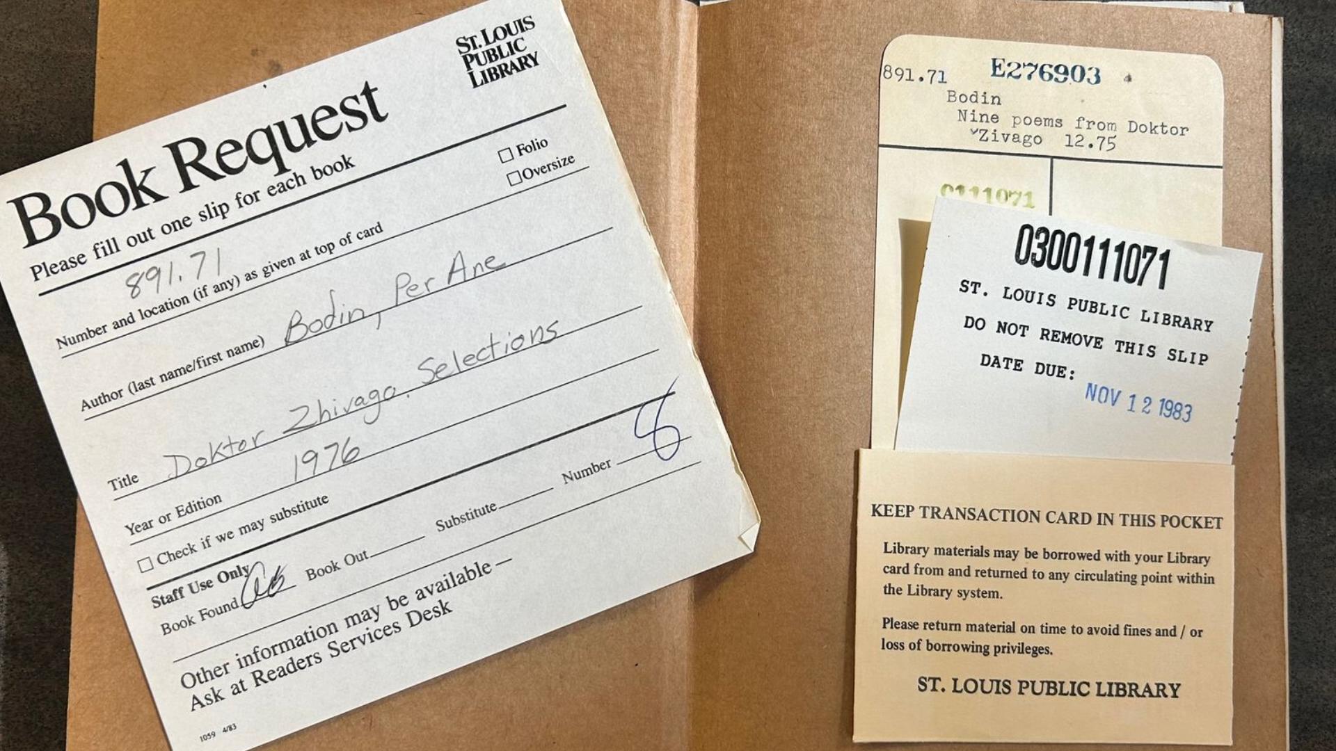 Library book returned in St. Louis after 42 years | ksdk.com