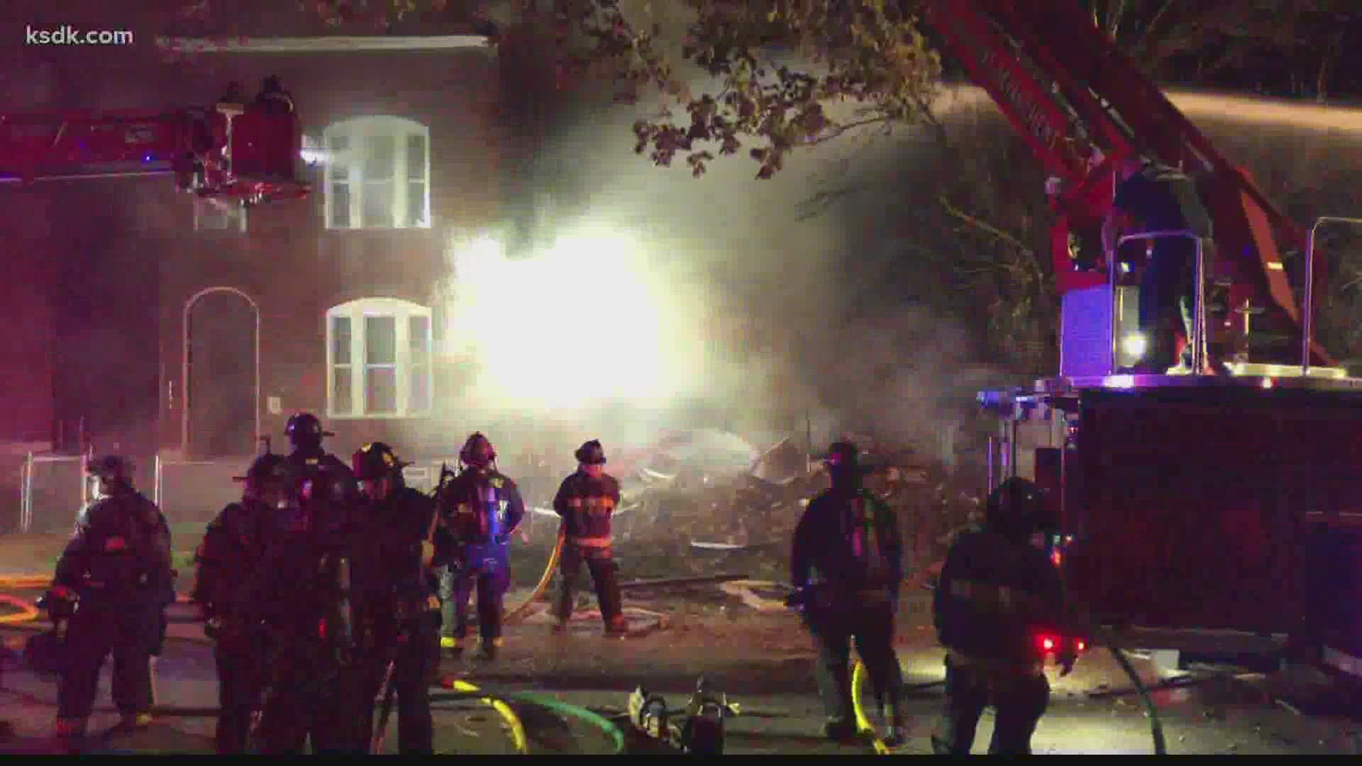 Violent explosion levels house in St. Louis | ksdk.com
