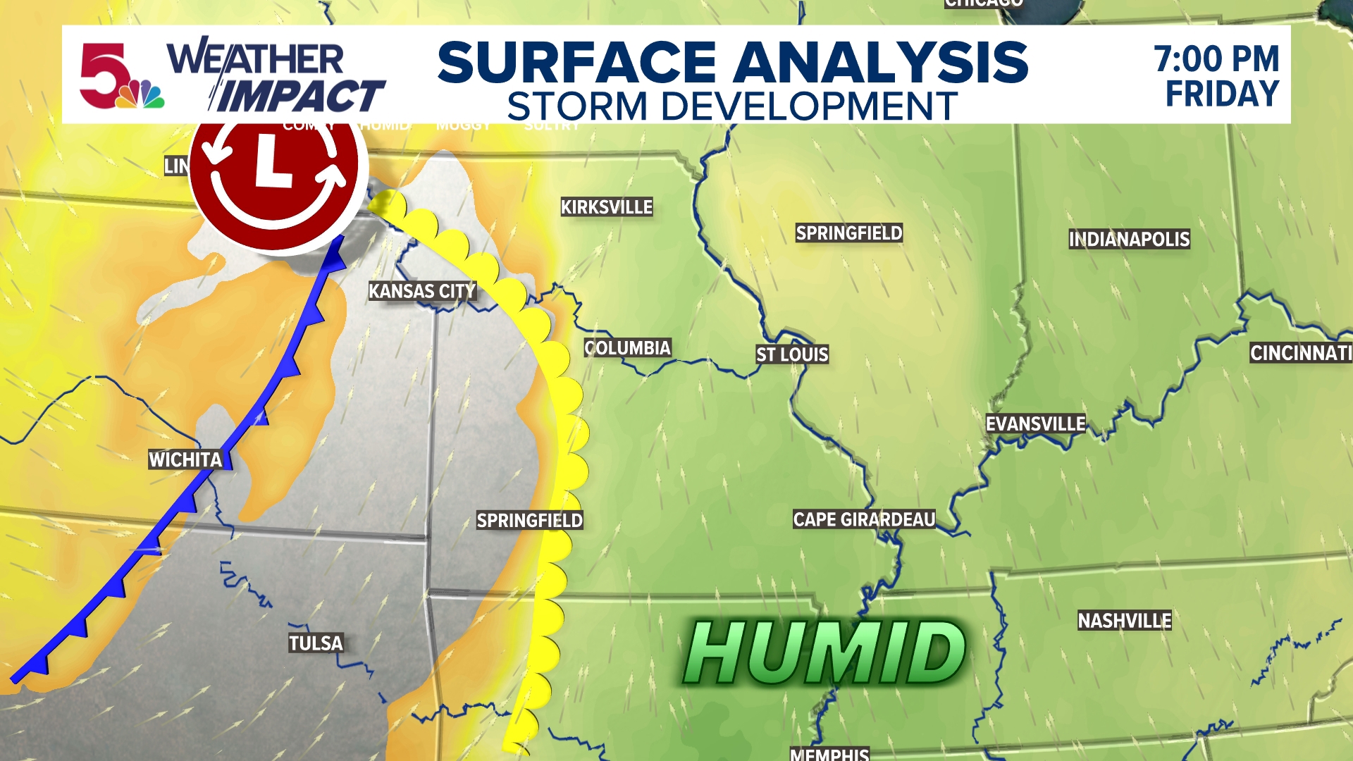St. Louis nears highest severe weather threat for Friday evening | ksdk.com