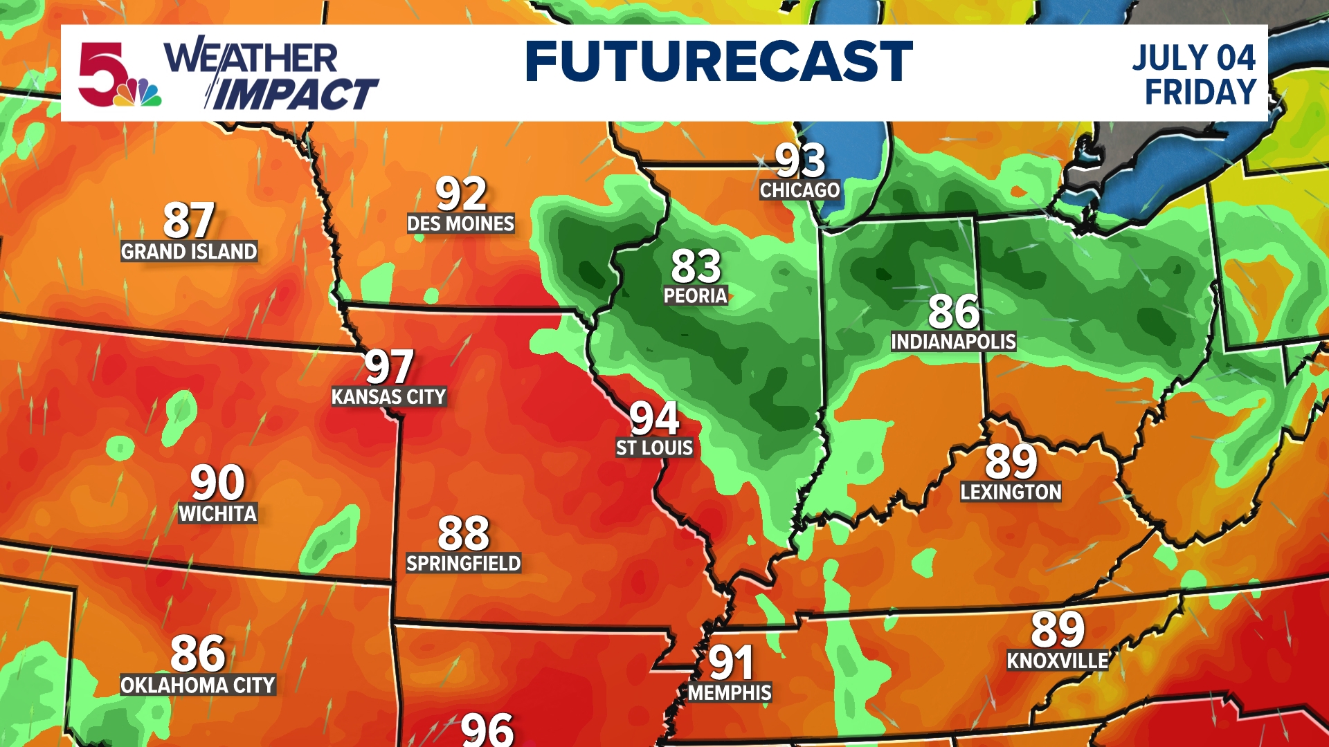 St. Louis July 4 forecast | Heat builds throughout the region | ksdk.com