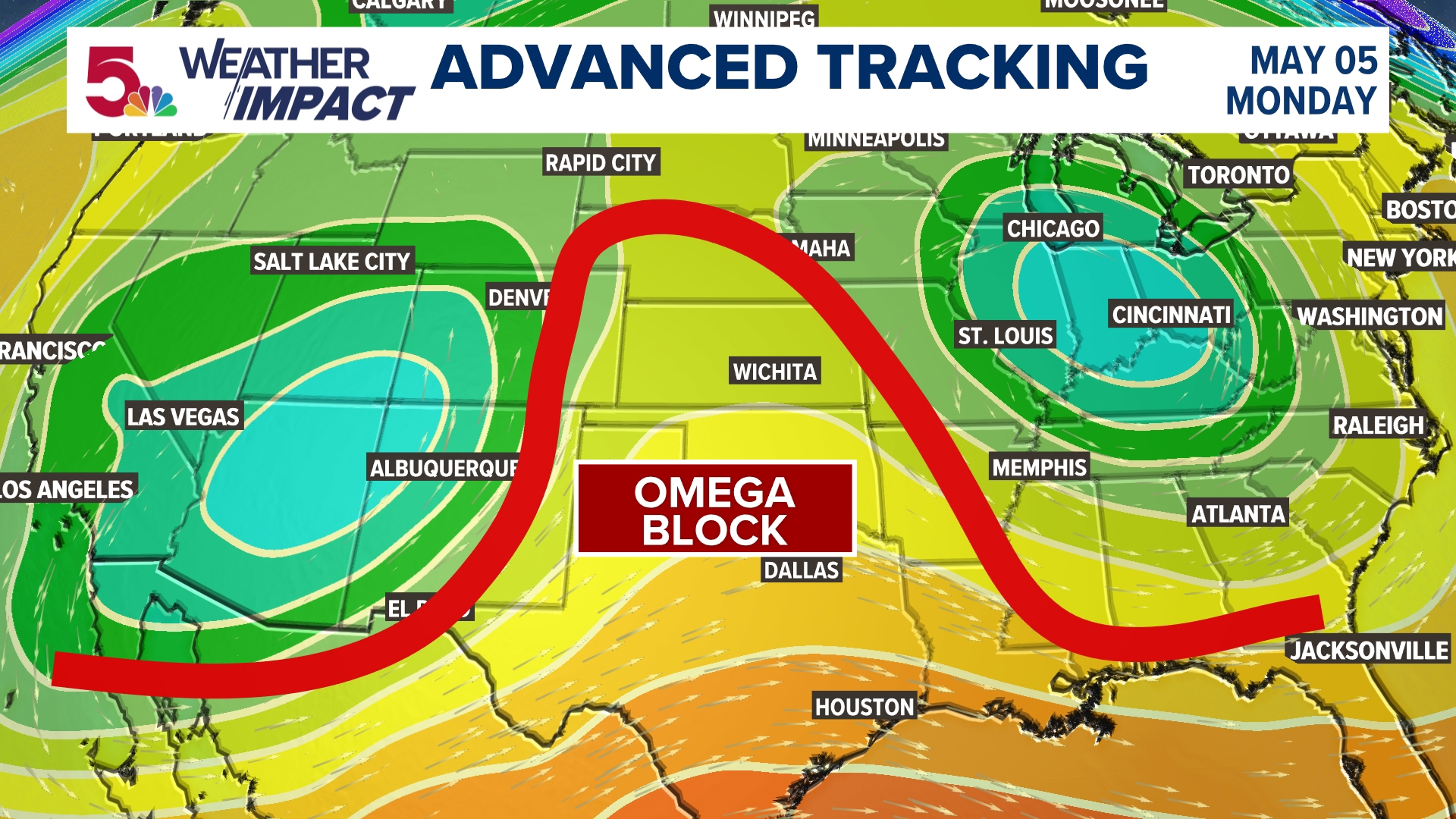 How an 'Omega Block' brings cool weather, rain chances to St. Louis ...