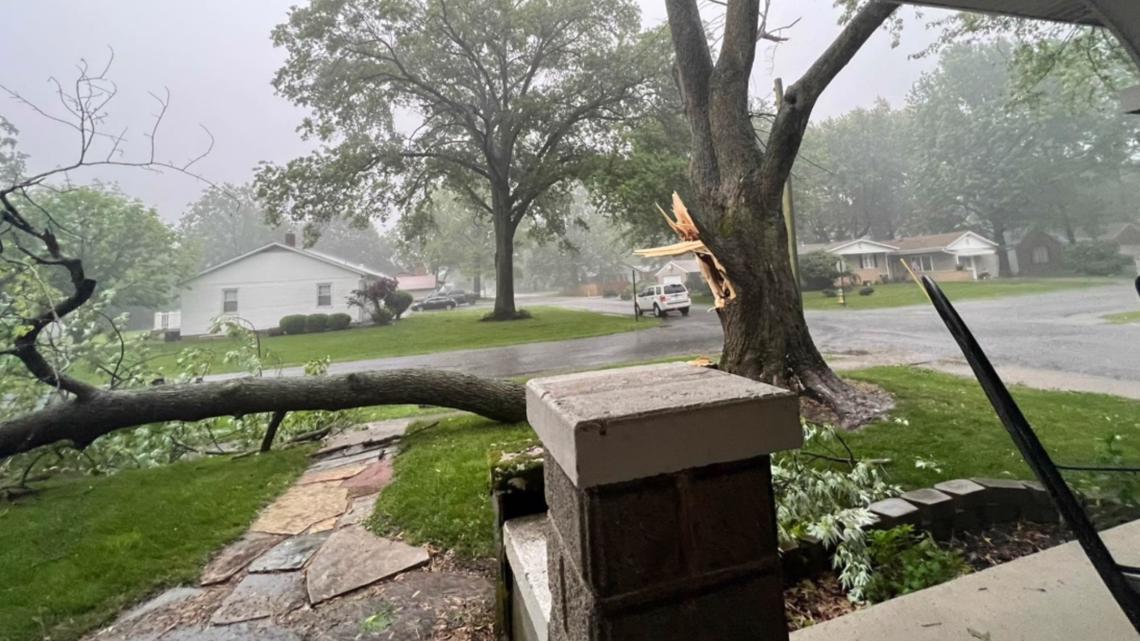 Church among buildings damaged by storm in Metro East | ksdk.com