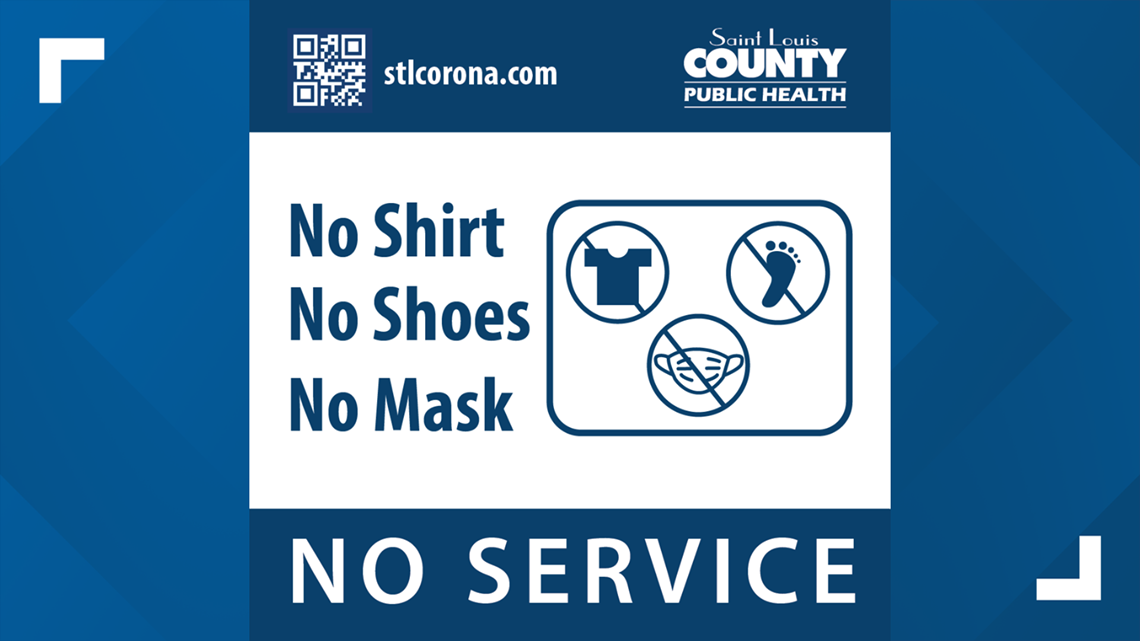COVID-19: 'No mask, no service' signs in St. Louis County | ksdk.com