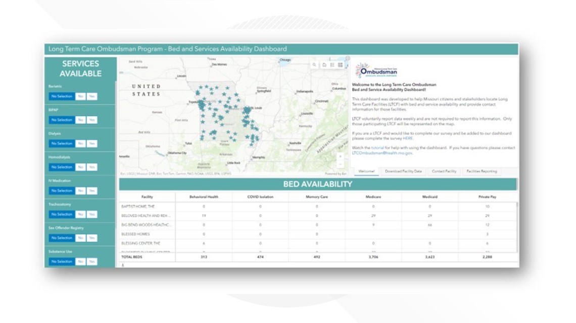 New dashboard helps Missourians find long-term care facilities | ksdk.com