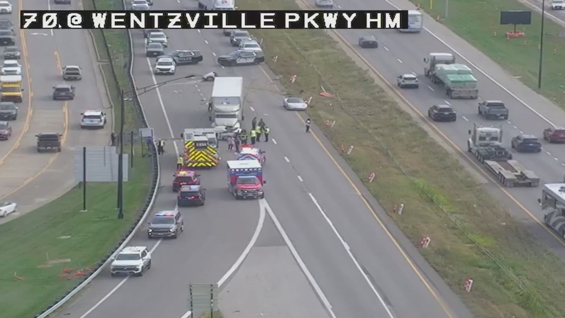 Westbound I-70 near Wentzville shut down by fatal semitruck crash | ksdk.com