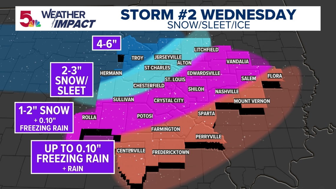 St. Louis snow to hit next week, but how much will fall? | ksdk.com