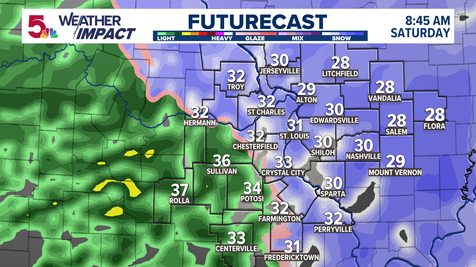 Latest: Snow begins pelting St. Louis roadways, interstates | ksdk.com