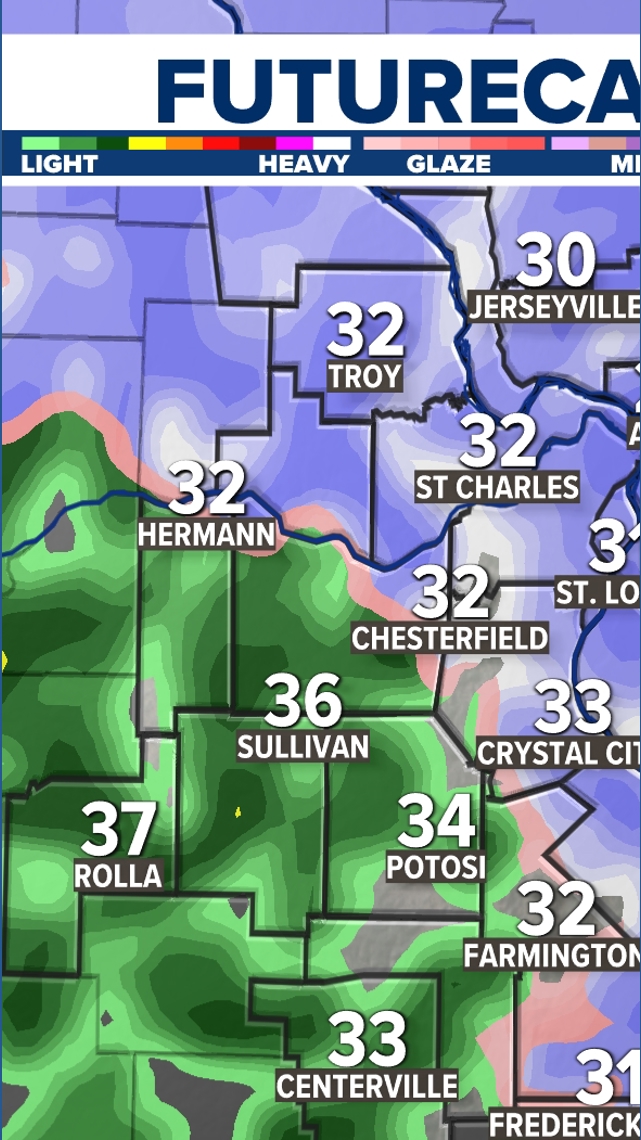 Latest: Snow begins pelting St. Louis roadways, interstates | ksdk.com