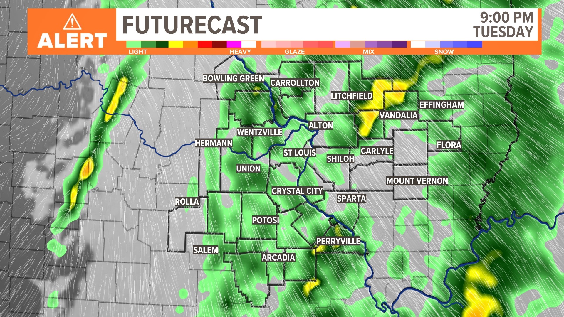St. Louis forecast: Windy and rainy Tuesday | ksdk.com