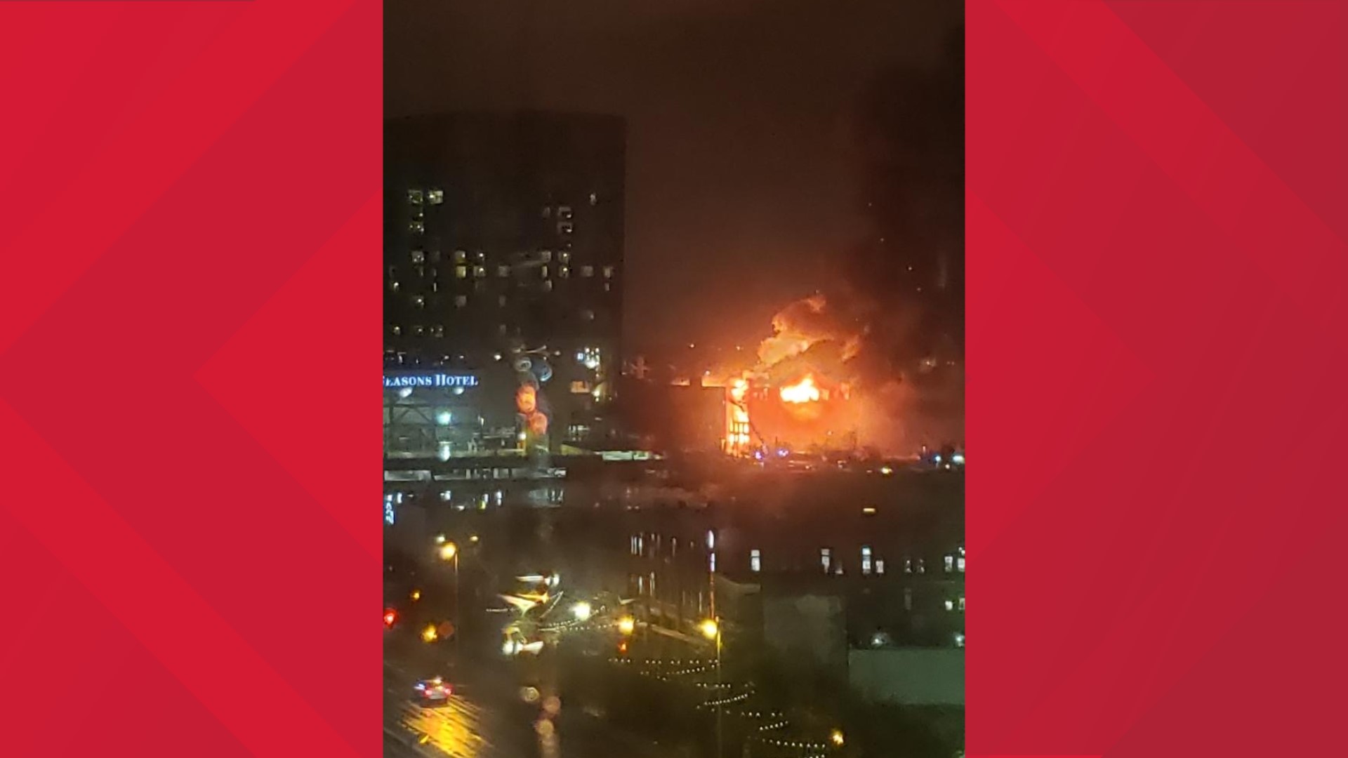 100 firefighters battling flames at vacant St. Louis warehouse | ksdk.com