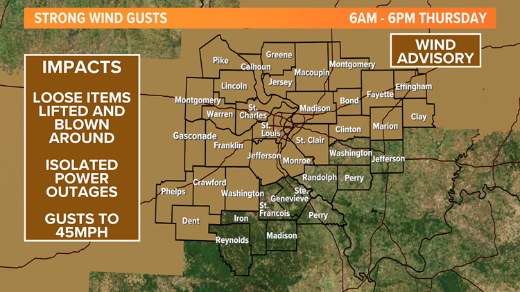 Strong winds in St. Louis Thursday | ksdk.com