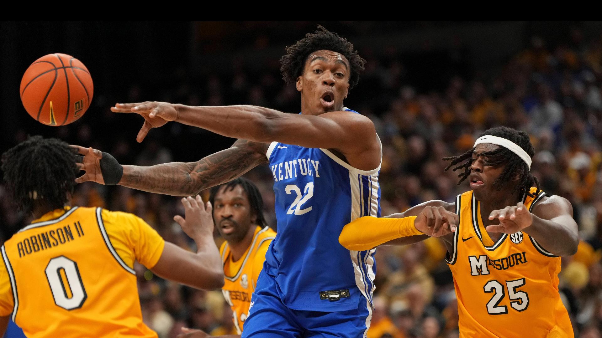 Kentucky beats Missouri 91-83 for second straight win | ksdk.com