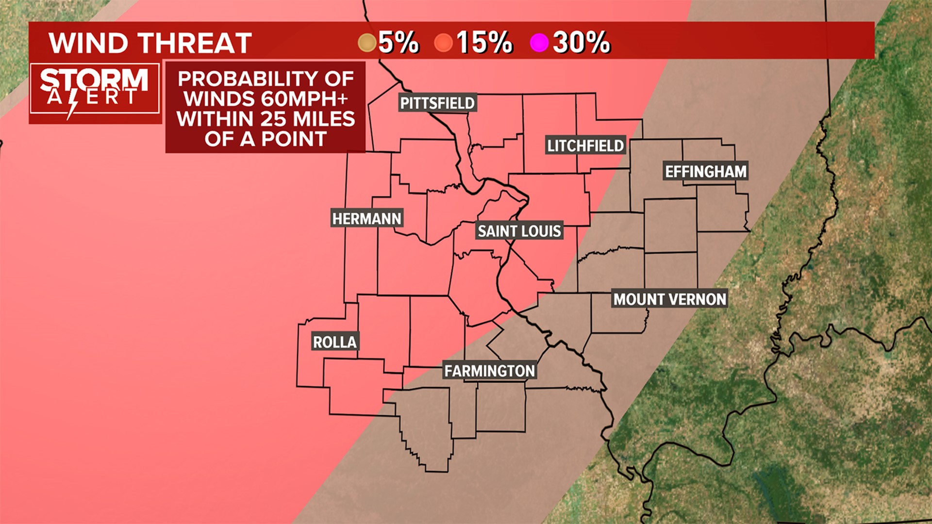 STL weather timeline: When and where to expect severe weather on ...