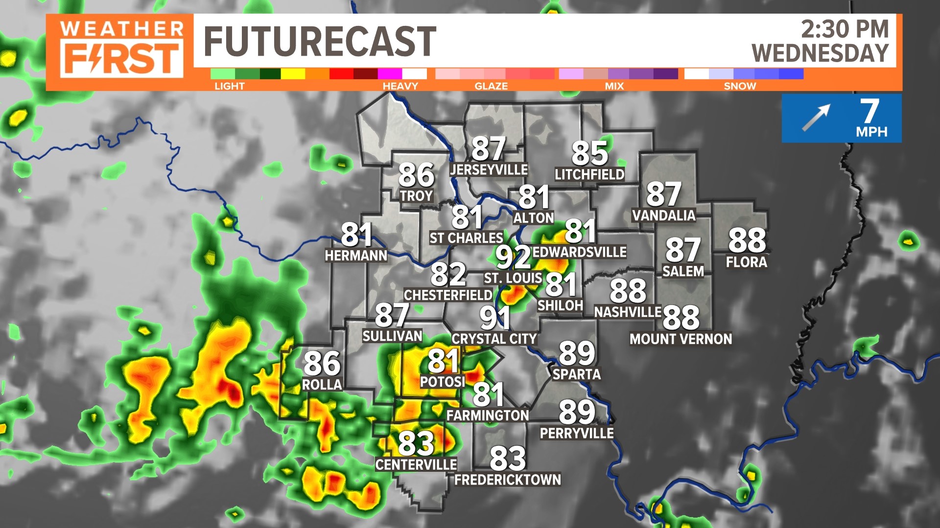 St. Louis forecast: Severe weather risk Wednesday | ksdk.com