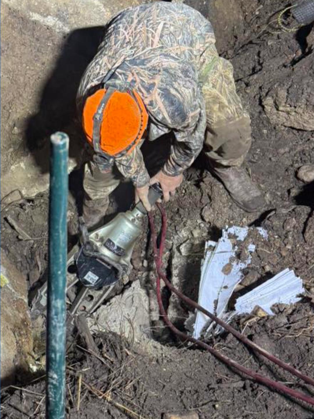 Hours-long rescue mission saves dog trapped in 12-foot hole | ksdk.com