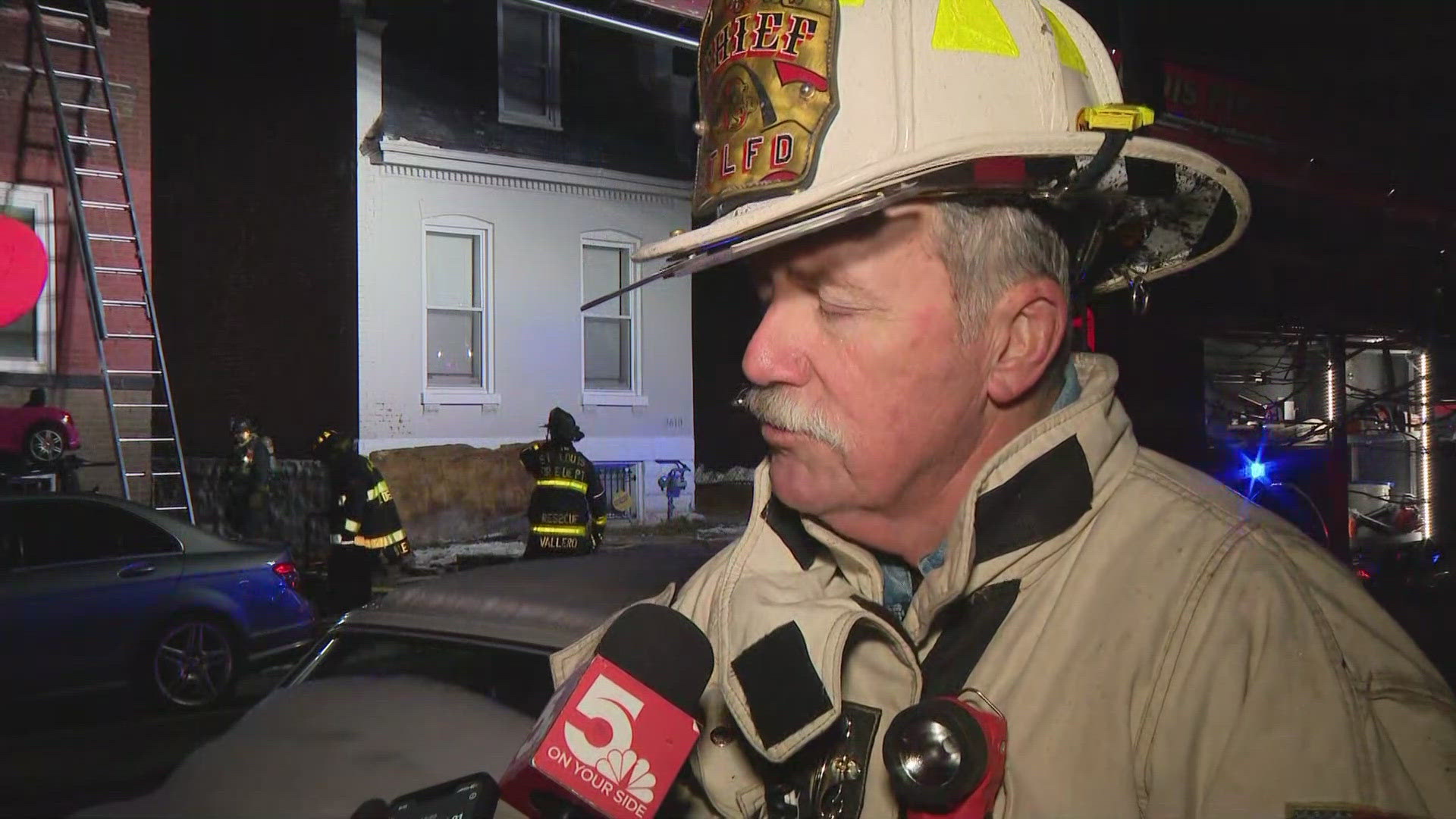 St. Louis firefighter trapped but okay after a roof collapse in a ...
