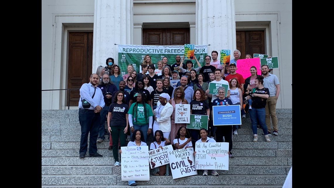 Rep. Cori Bush rallied voters on 'Reproductive Freedom Tour' | ksdk.com